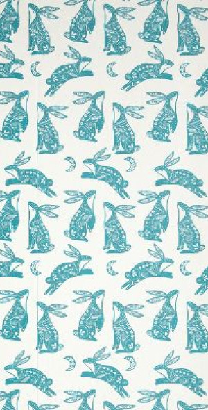 Roller Rabbit - Batik Bunny Wallpaper