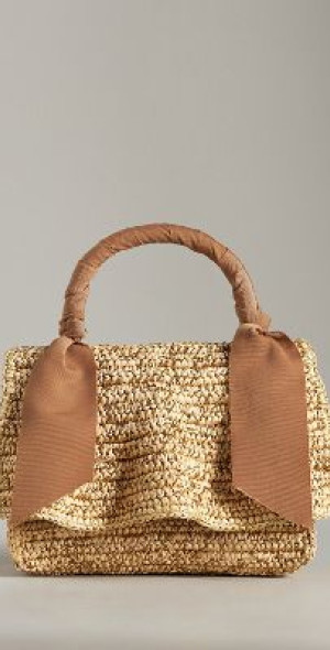 Sensi Studio - Raffia Ruffle Bag