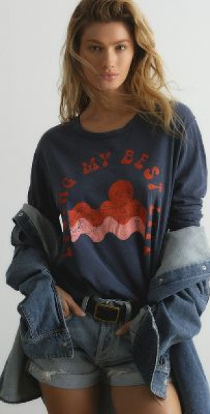 Sundry - Living My Best Life Crewneck Sweatshirt