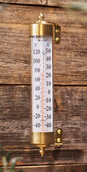 Terrain - Brass Garden Thermometer