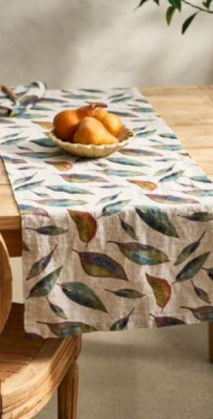 Terrain - Fall Foliage Linen Runner