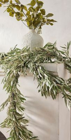 Terrain - Fresh Olive Leaf Garland