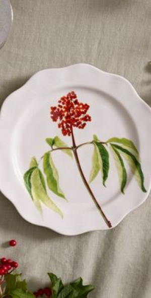Terrain - Scalloped Berry Plate, Elderberry
