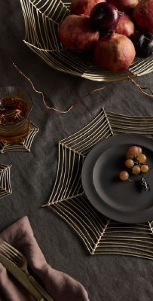 Terrain - Spider Web Brass Trivet
