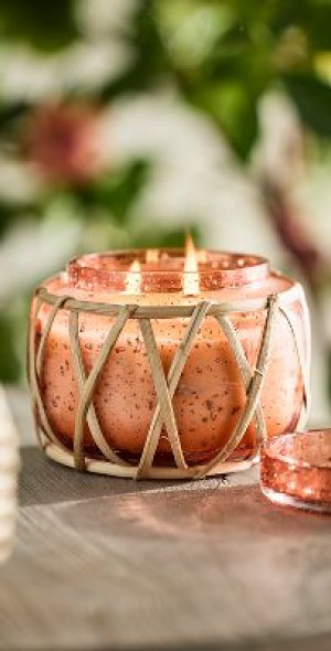 Terrain - Woven Rattan Citronella Candle