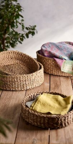 Terrain - Woven Seagrass Nesting Baskets, Set of 4
