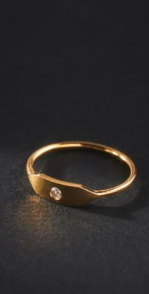 Thatch - Stacking Signet Ring