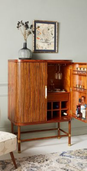 Tracey Boyd - Deluxe Tamboured Bar Cabinet