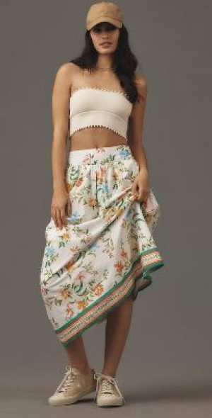 WAYF - Printed Full Midi Skirt