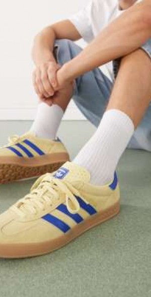adidas Originals - Gazelle Indoor sneakers in yellow and blue