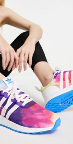 adidas Originals - Multix sneakers in white with multi color pops