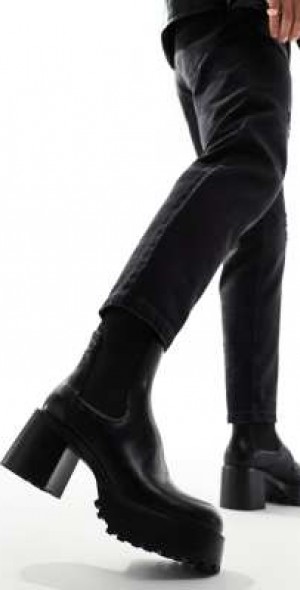 ASOS DESIGN - chelsea boots in black with chunky soles