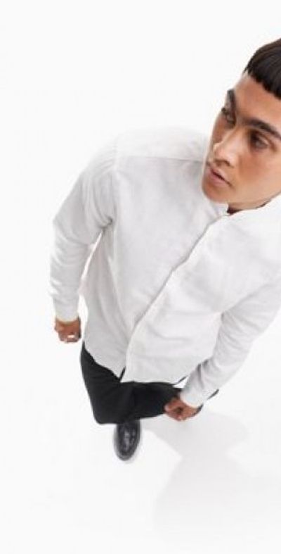 ASOS DESIGN - regular smart linen shirt in white