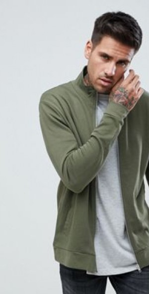 ASOS DESIGN - ASOS Track Jacket In Green