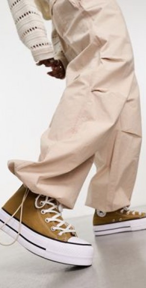 Converse - Chuck Taylor All Star Lift Platform sneakers in tan-Neutral