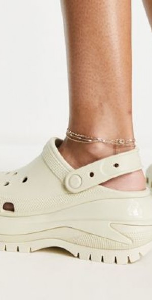Crocs - mega crush clogs in bone-Neutral
