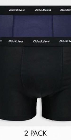 Dickies - 2 pack trunk boxers in black and blue multipack
