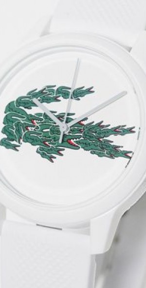 Lacoste - 12.12 watch with logo dial-White