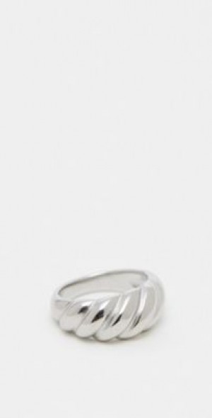 LOST SOULS - Lost Souls stainless steel twist ring in silver