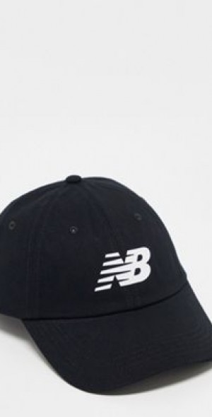 New Balance - logo baseball cap in black