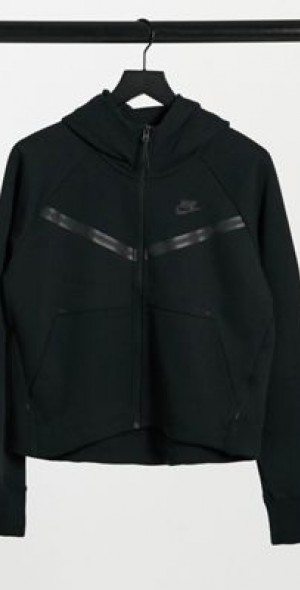 Nike - Tech fleece zip through hoodie in black
