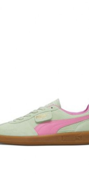Puma - PUMA Palermo sneakers with gum sole in pink and light green