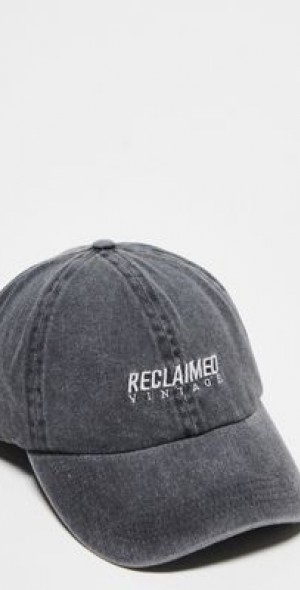 Reclaimed Vintage - unisex logo cap in charcoal-Gray