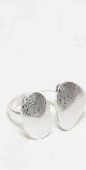 Reclaimed Vintage - unisex wrap around ring in silver