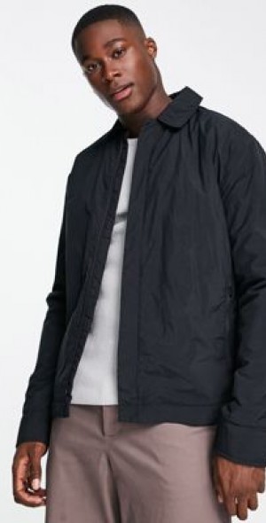 Selected Homme - padded coach jacket in black