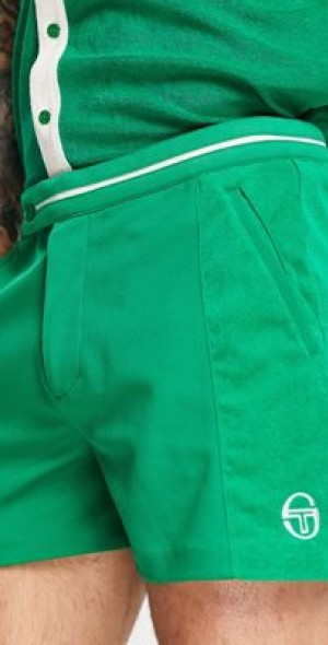 Sergio Tacchini - logo shorts in green