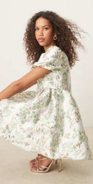 sister jane - Sister Jane jacquard mini dress in green