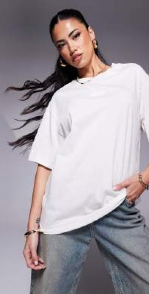 The North Face - Evolution oversized T-shirt in white