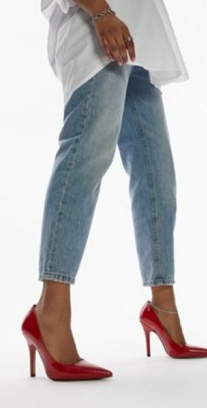 Topshop - Effy heeled pumps in red