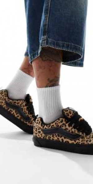 Vans - Knu Skool sneakers in leopard print-Multi