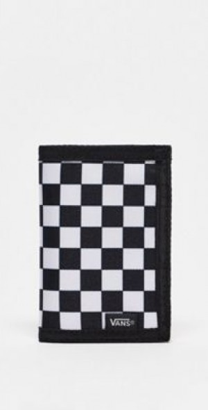 Vans - slipped wallet in black white checkerboard