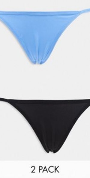 Weekday - May 2-pack thong in blue