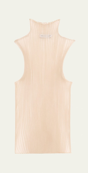 Aisling Camps - Sleeveless Modern Mist Sheer Turtleneck