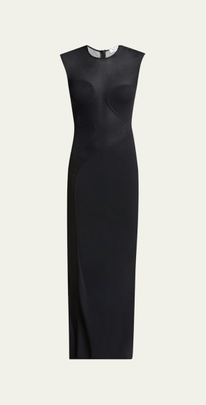 ALAIA - Mesh Molded Cutout Gown