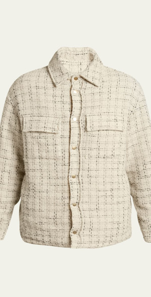 Amiri - Men's Boucle Tweed Overshirt