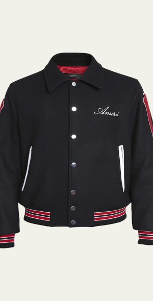 Amiri - Men's Chenille Bones Varsity Jacket