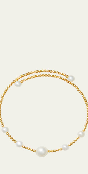ATLAS LOVE - 18K Yellow Gold Tulip Multi Pearl Beaded Bracelet