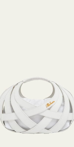 Balmain - Round Basket Top-Handle Bag