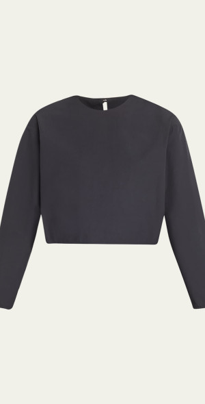 BEARE PARK - Draped Button-Back Top