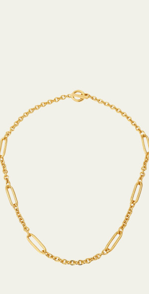 Ben-Amun - Alex Chain Link Necklace with Oval Stations