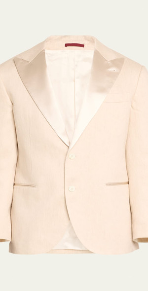 Brunello Cucinelli - Men's Linen-Blend Peak Tuxedo