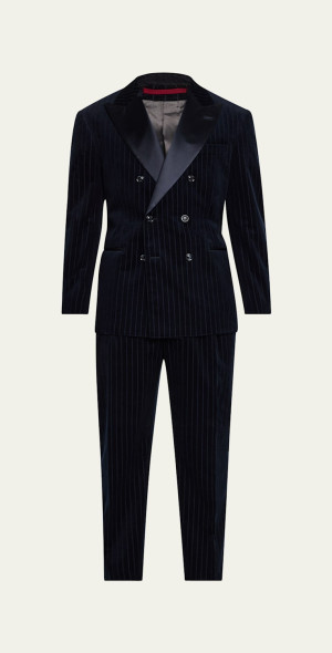 Brunello Cucinelli - Men's Stamped Corduroy Tuxedo