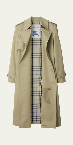 Burberry - Belted Double-Breasted Trench Coat, Beige