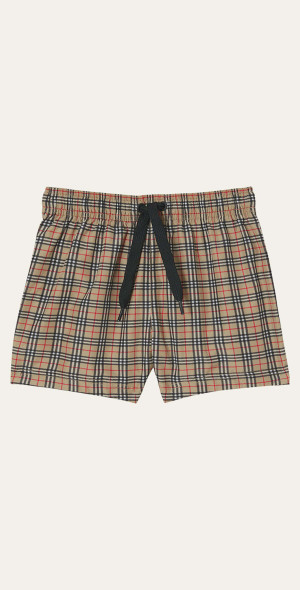 Burberry - Boy's Kameron Vintage Check Swim Trunks