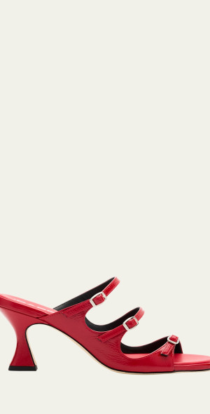 CAREL - Kitty Leather Mary Jane Slide Sandals