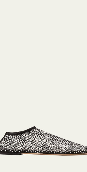 Christopher Esber - Minette Crystal Net Slippers
